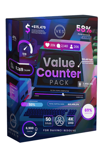Value Counter Pack for Davinci Resolve