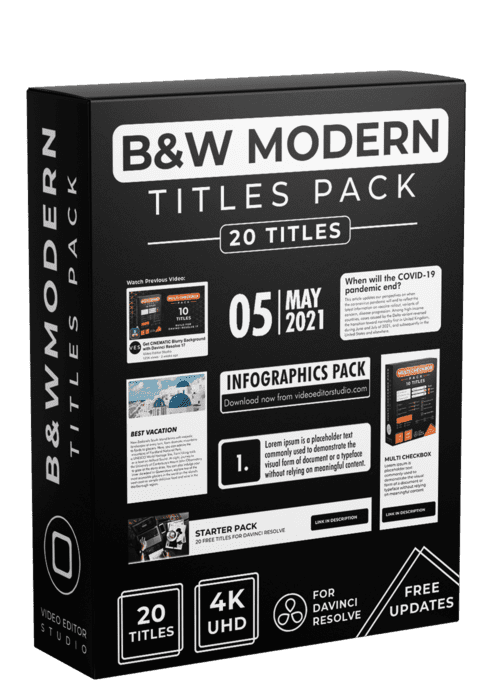 Youtube Toolkit Title Pack for Davinci Resolve