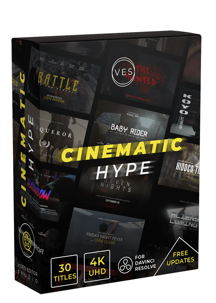 Cinematic Title Pack Vol.2 - Modern I 30 Titles for Davinci Resolve