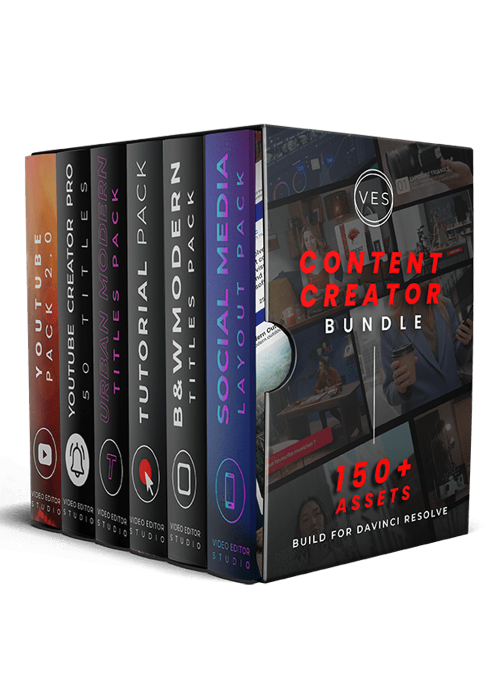 Content Creator Bundle I 150+ Titles for Davinci Resolve
